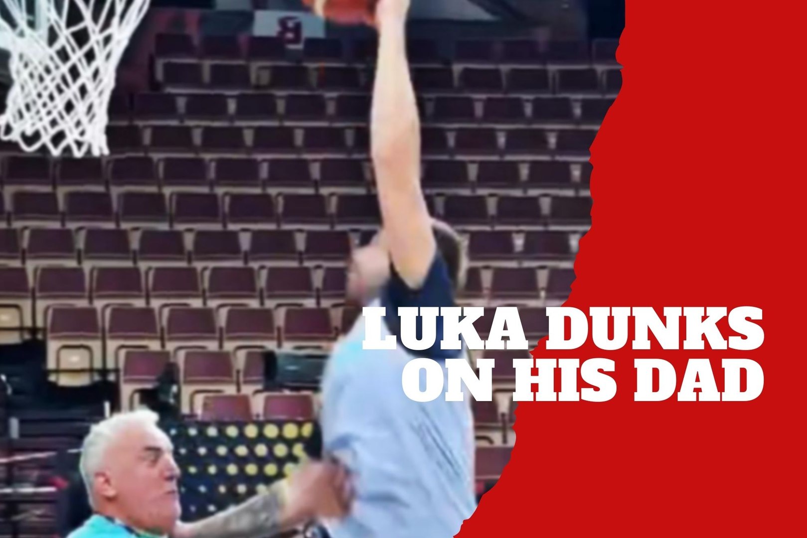 Luka Doncic dunks on his father before Slovenia faces Italy in ...