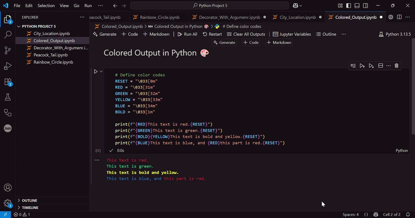Add Stunning Colors to Your Python Console | Text Styling Made Easy 🎨💻 ...