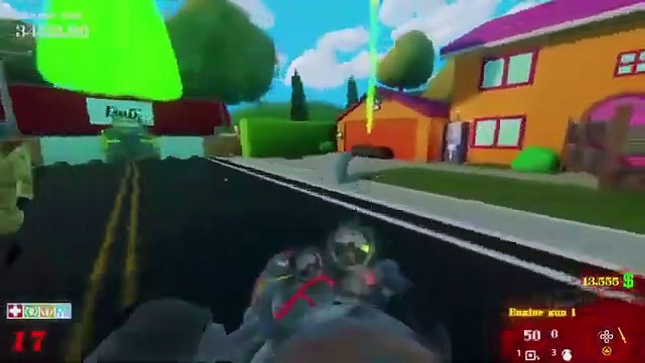 Simpsons x CoD Zombies (Round 30+Easter Egg+Escape) Custom Map Made in ...