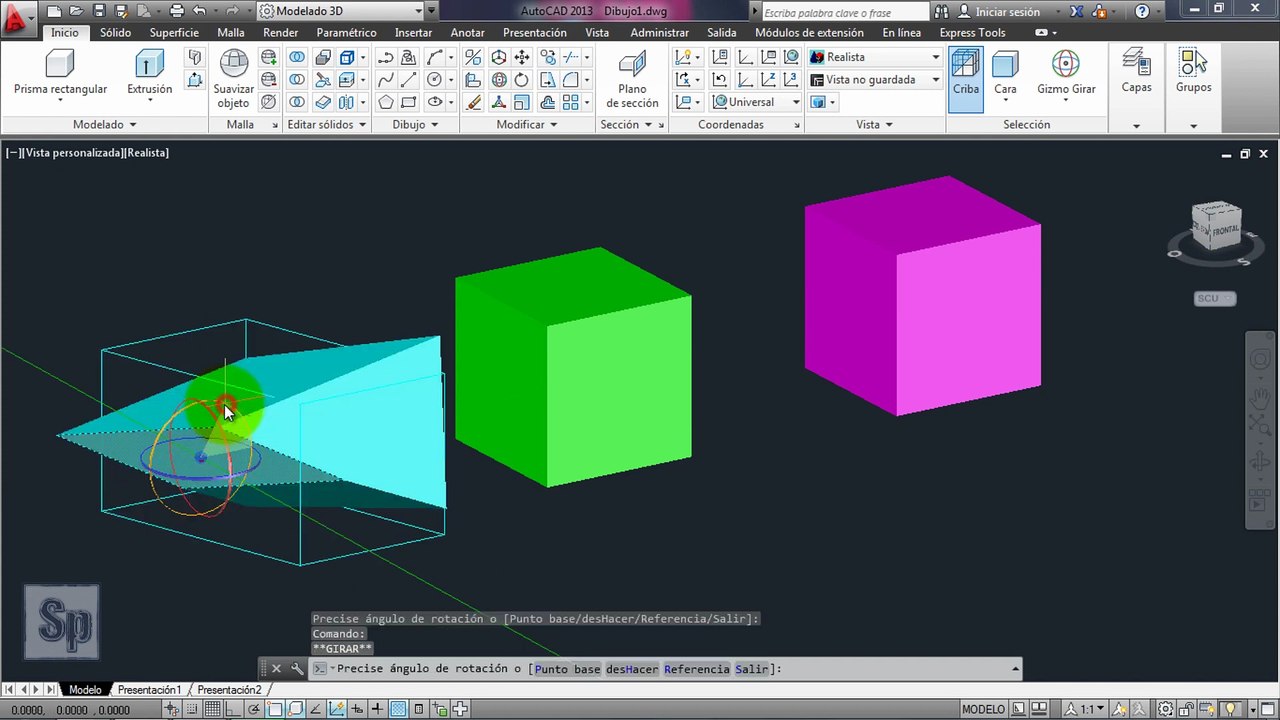Autocad - Modificar caras, aristas y vértices de sólidos 3D. Tutorial ...
