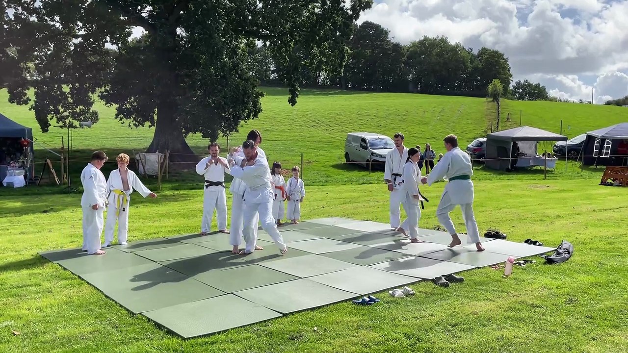 Tedburn St Mary Judo Club giving a demonstration at Tedburn St Mary ...
