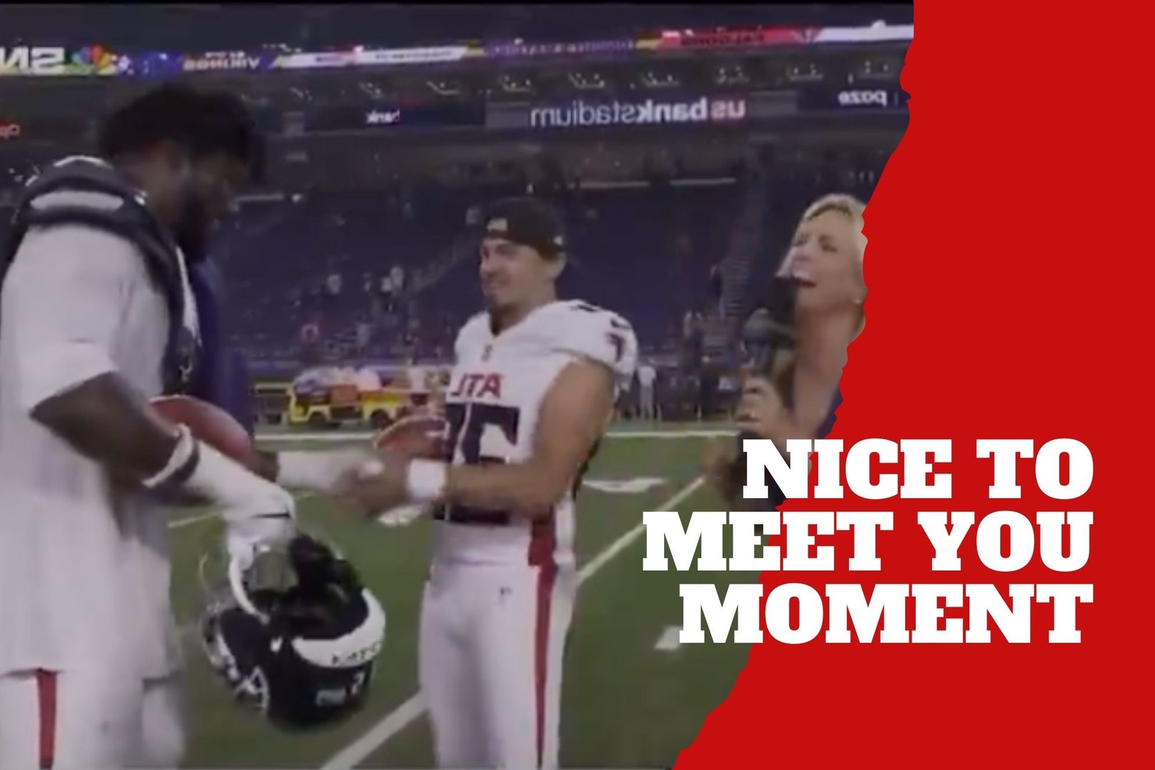 Falcons' new kicker John Romo meets some of his teammates for the first ...