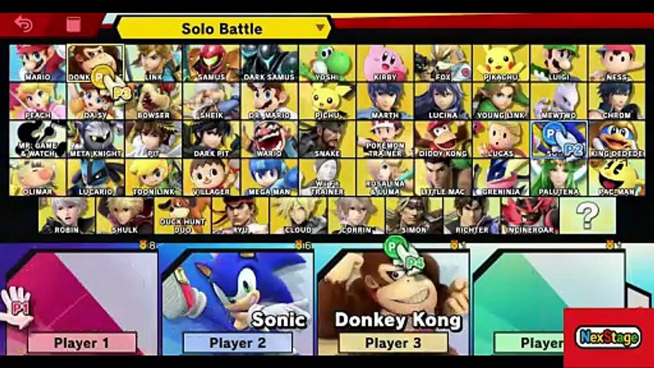 Super Smash Bros. Ultimate Gameplay – Local Matches Battle | 4 Player ...