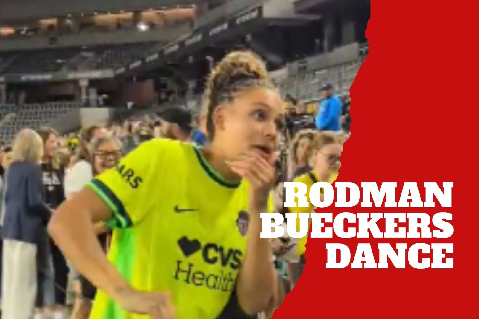 Trinity Rodman greets Paige Bueckers with dance during unforgettable ...