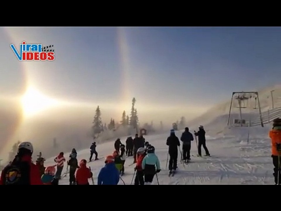 A Solar Parhelion | Stunning Sun Dog Phenomenon in the Sky - video ...