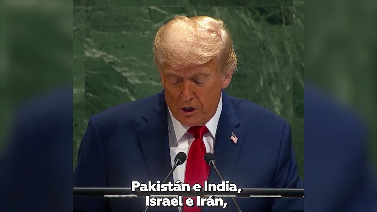 Trump: Puse fin a siete guerras y la ONU ni siquiera ayudó - Vídeo ...