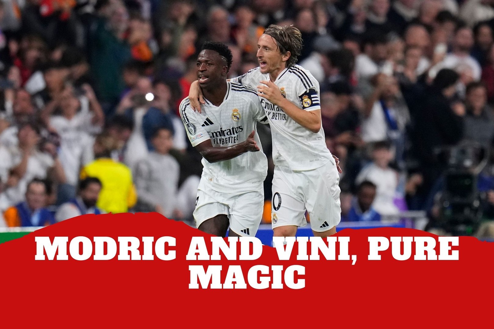 Luka Modric ?teaches? Vinícius Júnior the magic of the outside-foot ...