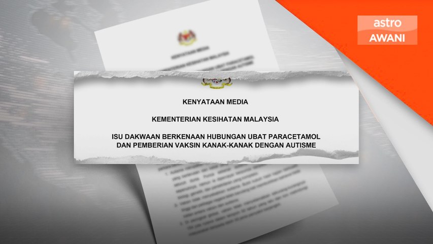 KKM nafi vaksin dan paracetamol punca autisme | Astro Awani