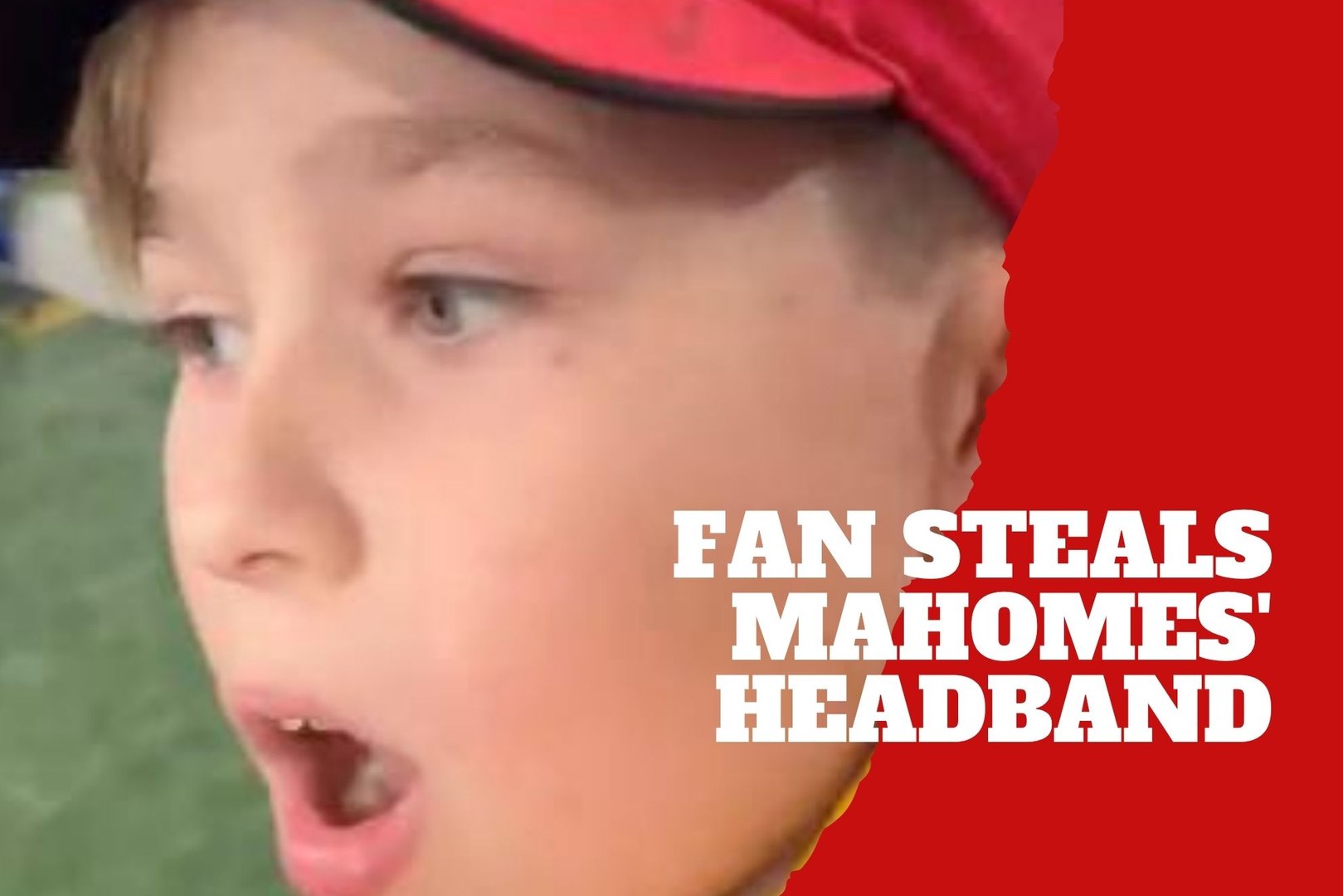 Giants fan steals Patrick Mahomes? headband as he tried to give it to a ...