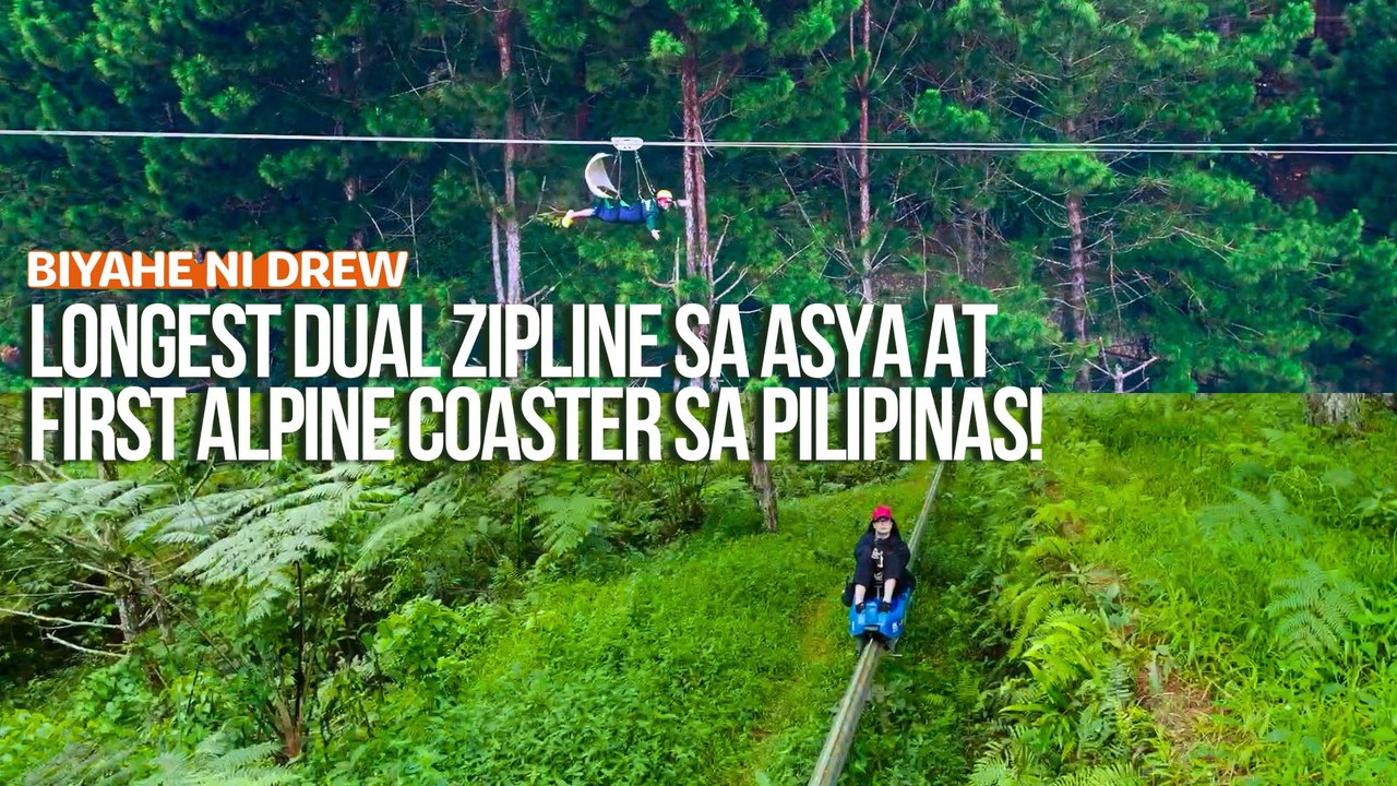Longest dual zipline sa Asya at kauna-unahang alpine coaster sa ...