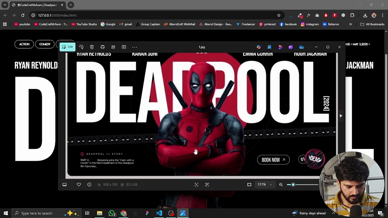 🔥 Deadpool Website Project | Part 02 | New Creative Frontend Series Start Ho Gayi! - video ...