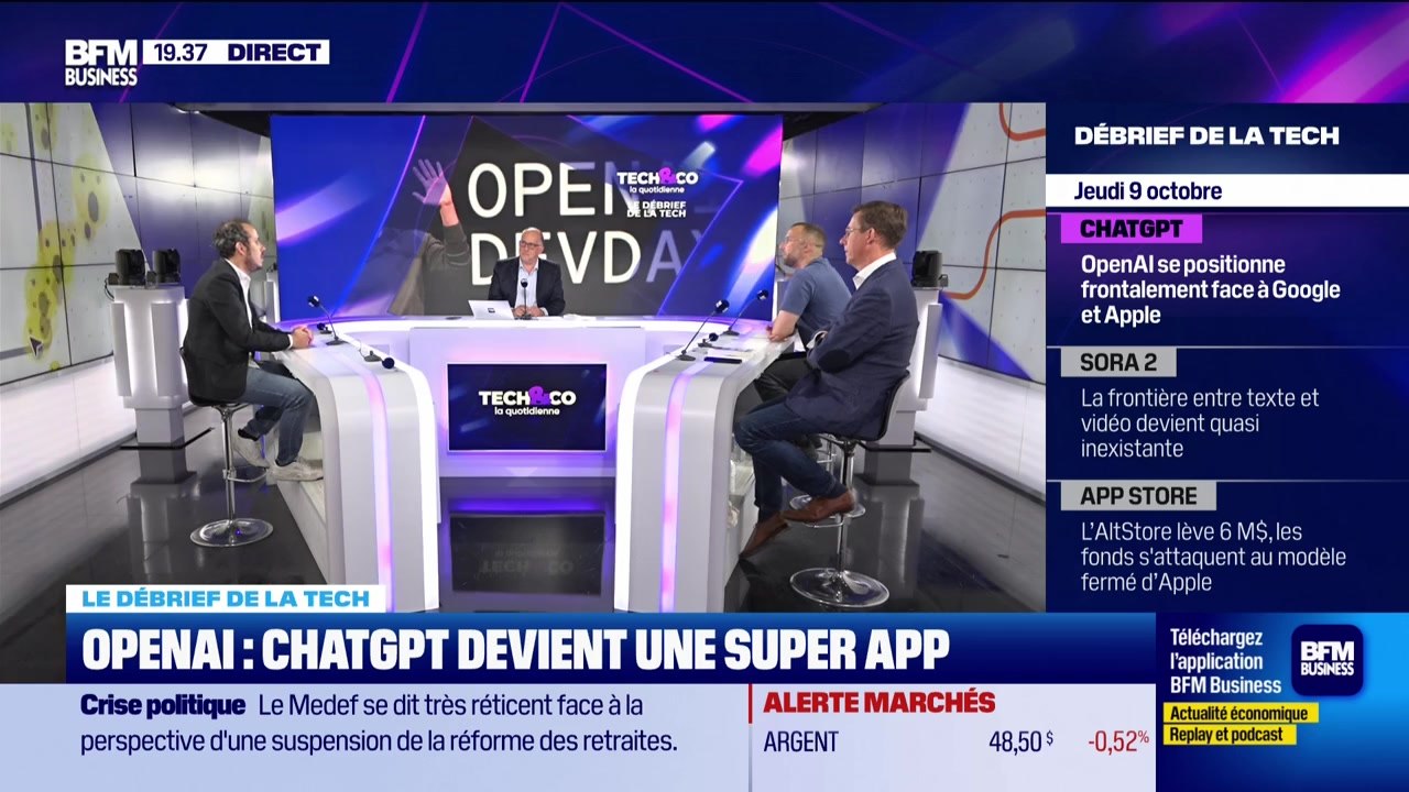 OpenAI : Chatgpt devient une super app - 09/10 - Vidéo Dailymotion