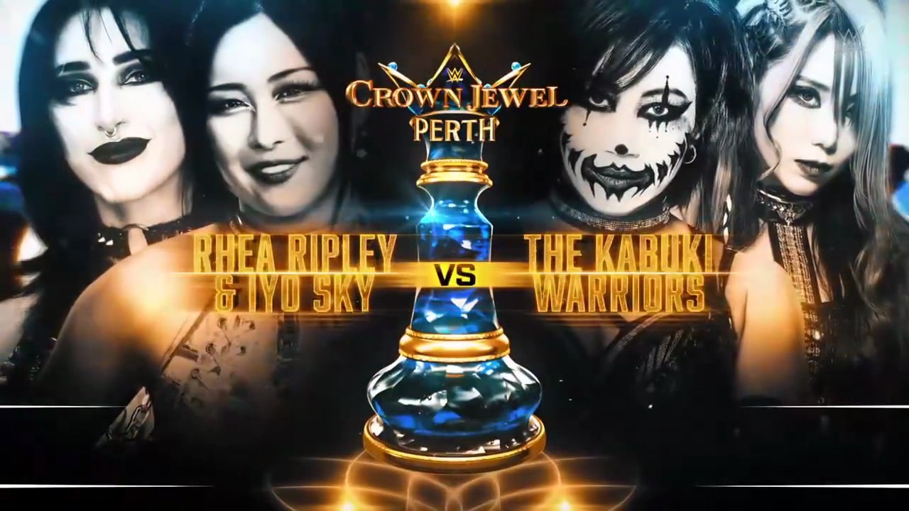 WWE Crown Jewel _ Oct 11, 2025 - Rhea Ripley & Iyo Sky Vs Kabuki ...