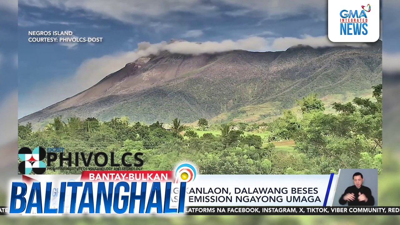 PHIVOLCS - Bulkang Kanlaon, dalawang beses nagkaroon ng ash emission ...