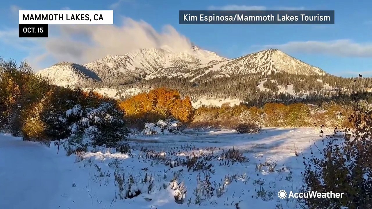 October snow coats the mountains in the Southwest - video Dailymotion