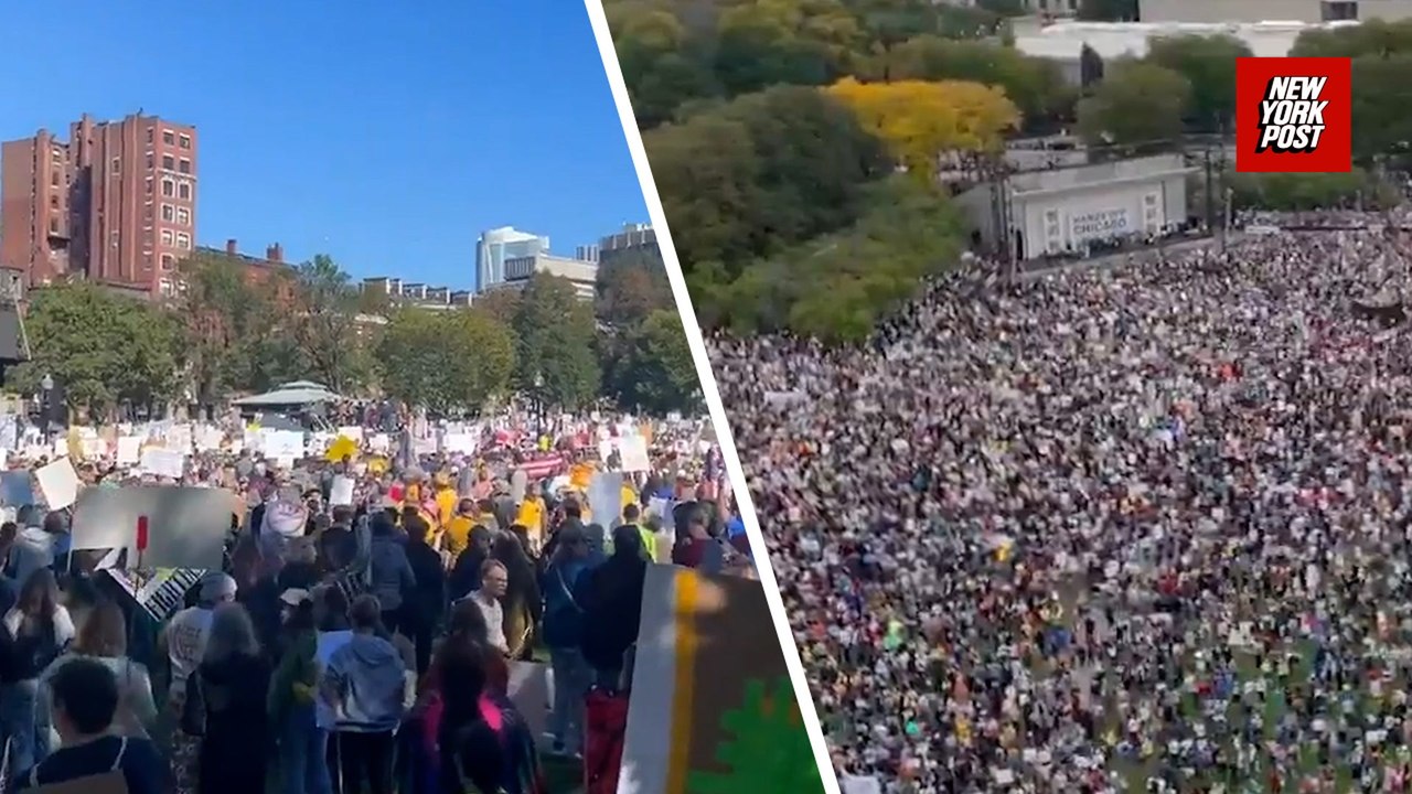Millions fill the streets during 'No Kings' protests across the US ...