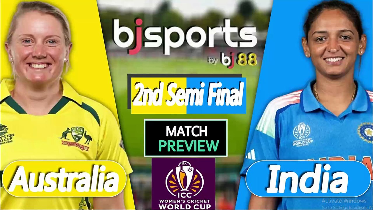 Women's World Cup 2025 | Australia Women vs India Women 2nd Semi Final ...