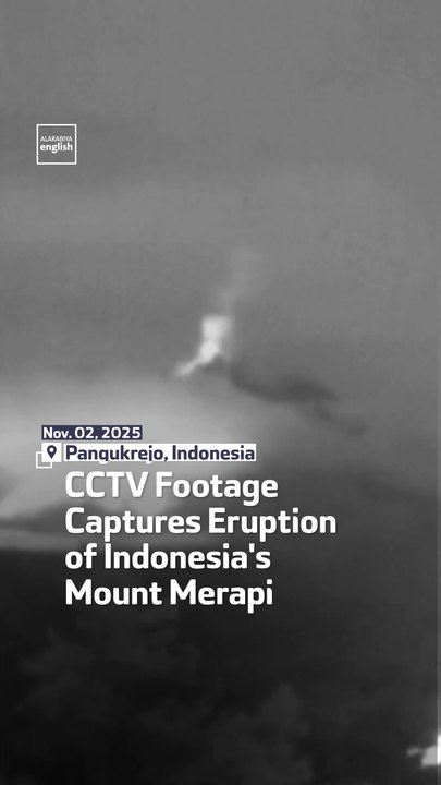 CCTV Footage Captures Eruption of Indonesia's Mount Merapi - video ...