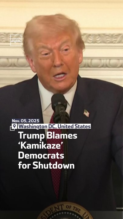 Trump Blames ‘Kamikaze’ Democrats for Shutdown - video Dailymotion