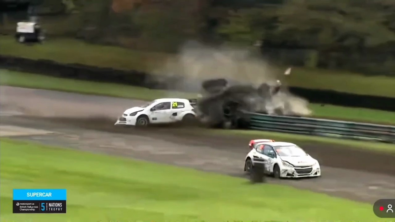 Rallycross British 2025 Lydden Hill Day 2 Godfrey Huge Crash - Vidéo ...