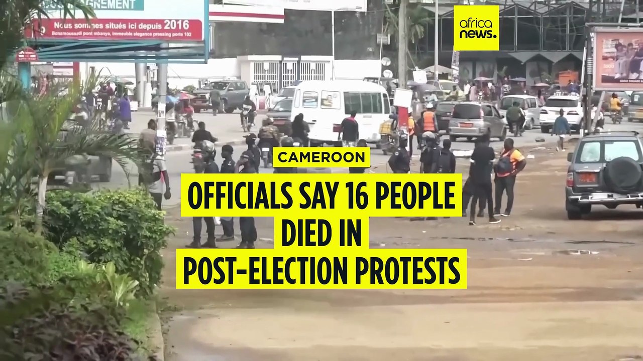 Cameroon updates deaths in post-election protests to 16 - video Dailymotion