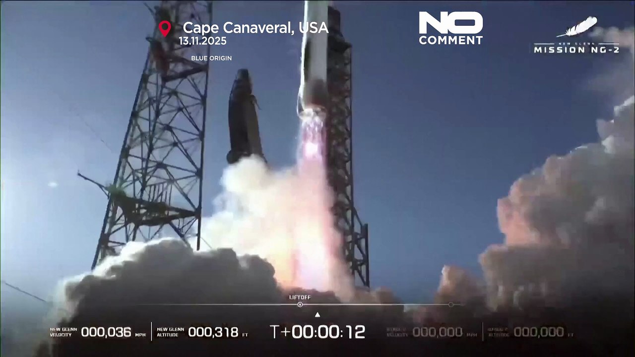 Blue Origin launches NASA’s twin Mars orbiters, lands booster for the ...