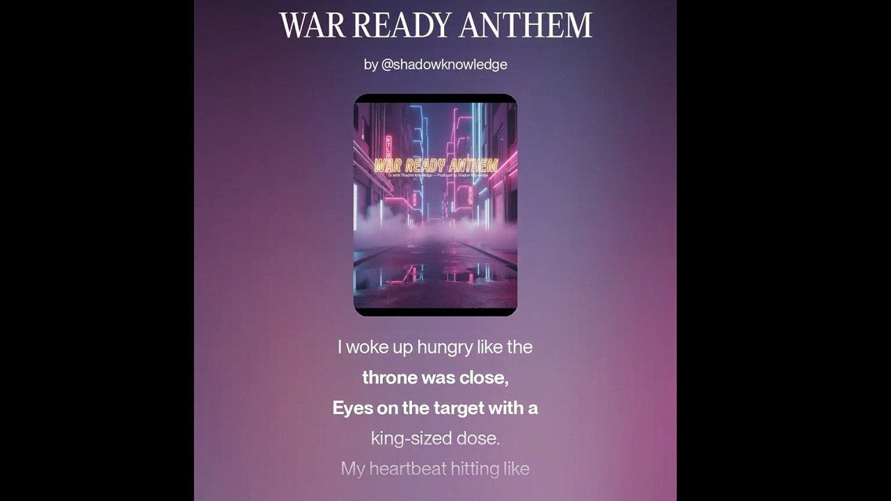 WAR READY ANTHEM – Shadow Knowledge (Official Music Video) - video ...