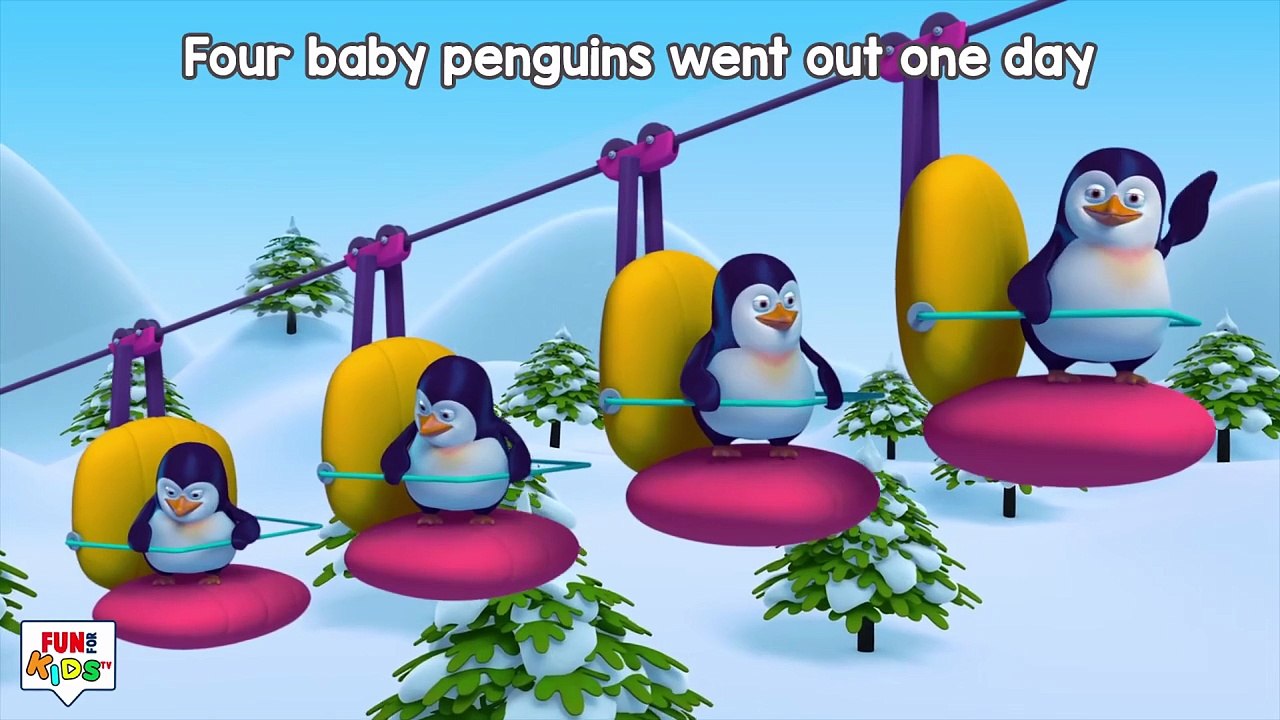 Five Little Penguins - Funny 3d Kindergarten Baby Songs by FunForKidsTV ...