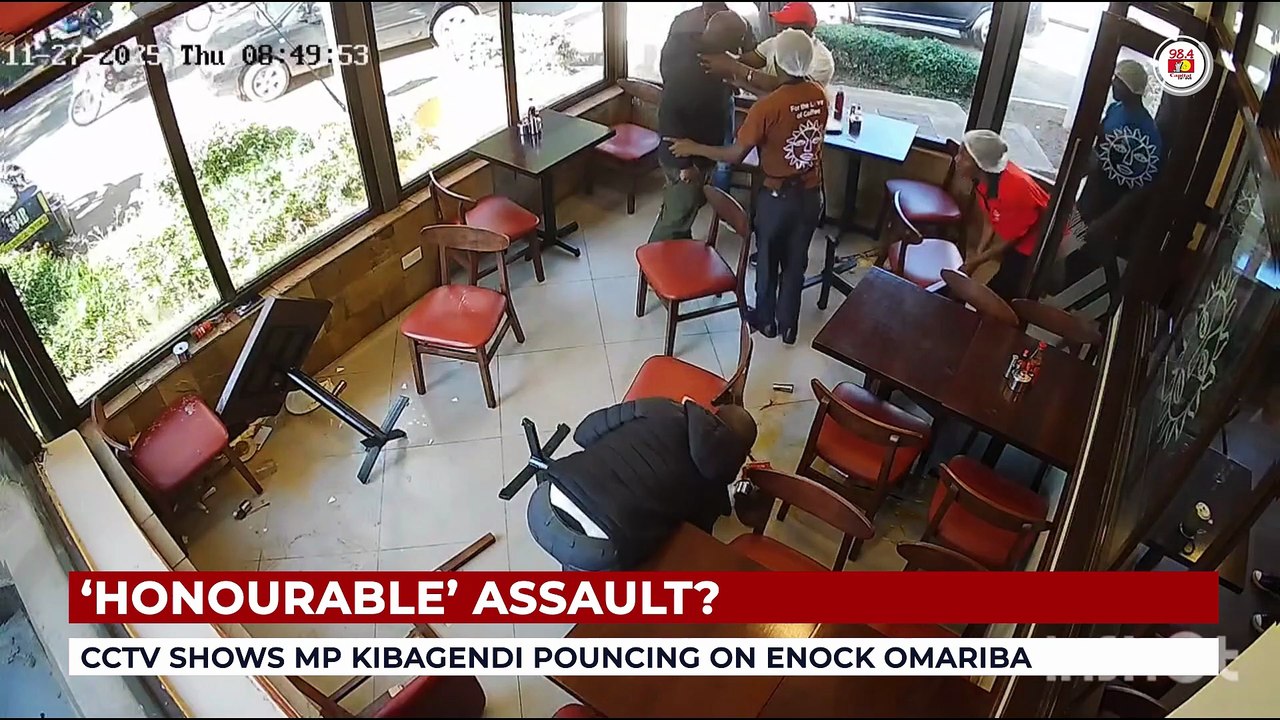 ‘Honourable’ Assault? CCTV Shows MP Kibagendi Pouncing on Enock Omariba ...