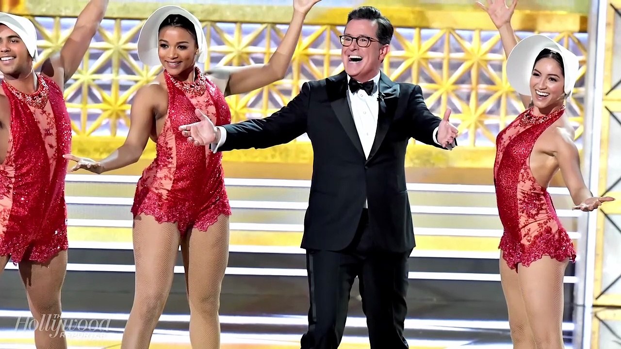 Stephen Colbert Makes a Splash With Musical Number, President Trump ...