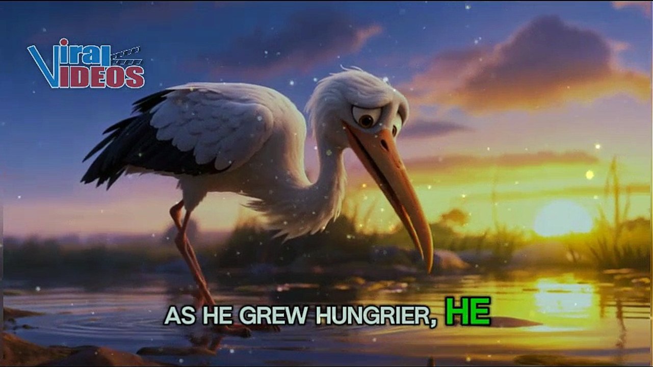 The Stork and The Clever Crab | Moral Story | Inspiring Short Animated ...