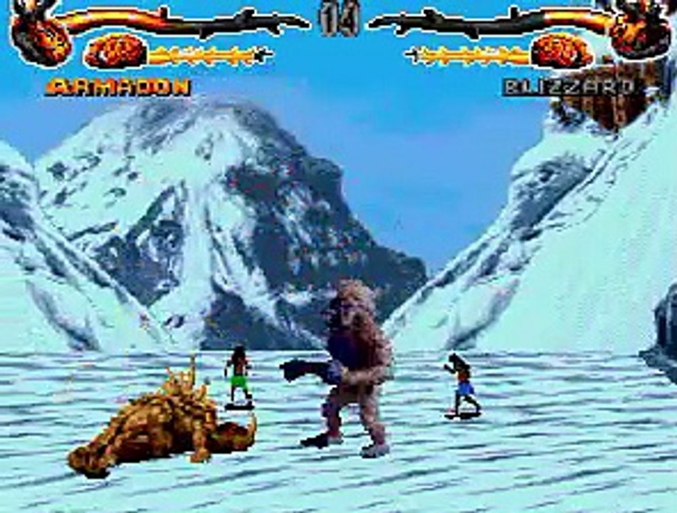 Primal Rage (Test Drive) (SEGA GENESIS) Armadon Playthrough - video ...