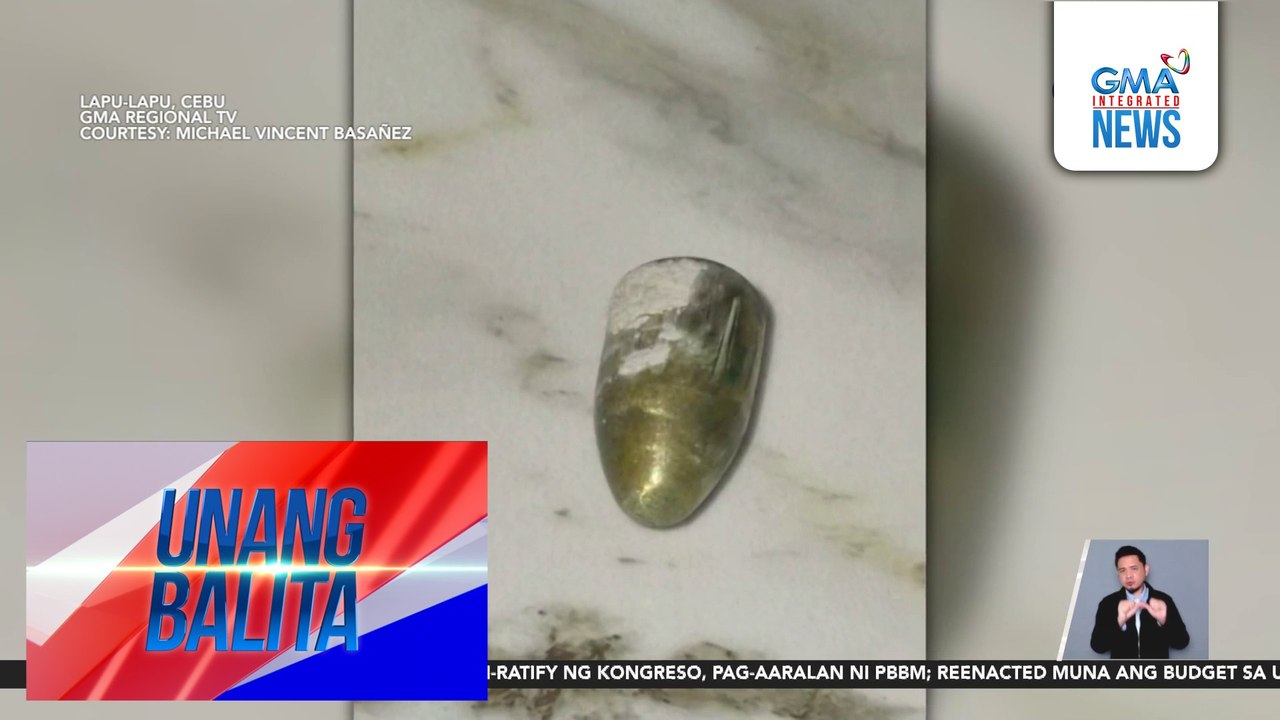 Ligaw na bala, tumama sa isang bahay sa Brgy. Marigondon | Unang Balita ...