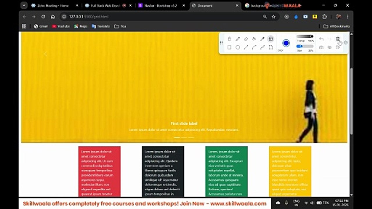 Day - 34 | 🎨 Final Bootstrap Class | Complete Responsive Website Design ...