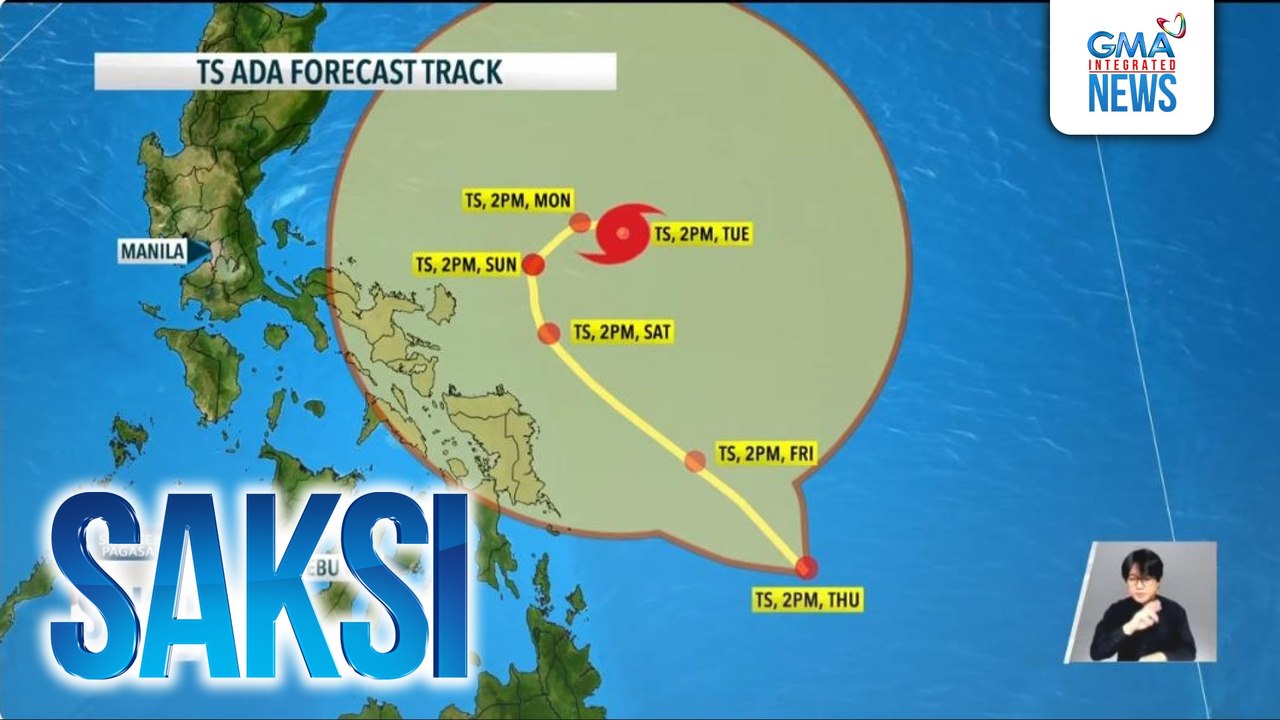 Bagyong Ada, isa nang tropical storm | Saksi - video Dailymotion