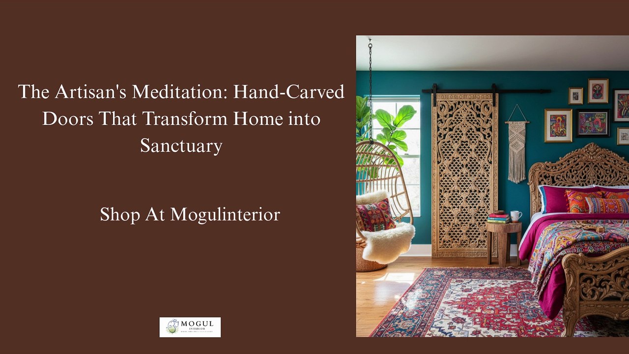 The Artisan's Meditation: Hand-Carved Doors That Transform Home into ...