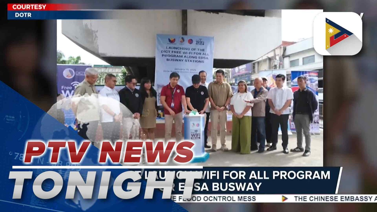 DOTr, DICT launch WiFi for All program for EDSA Busway - video Dailymotion