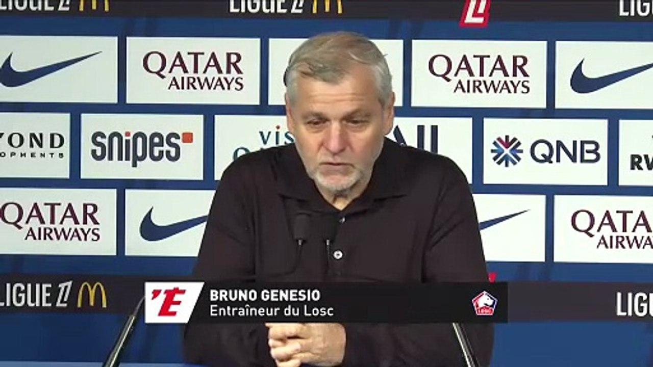 Bruno Genesio après la défaite de Lille face au PSG : « Une défaite ...