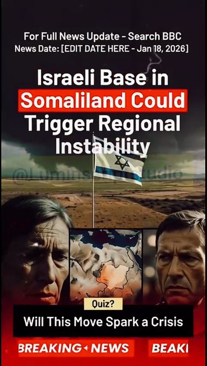 Israeli Base in Somaliland Could Trigger Regional Instability ...