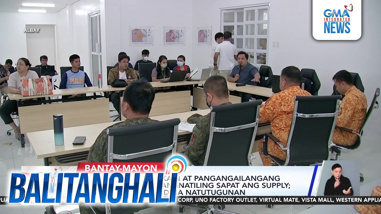 Albay PDRRMO - Pagkain at pangangailangang pangkalusugan, nananatiling ...