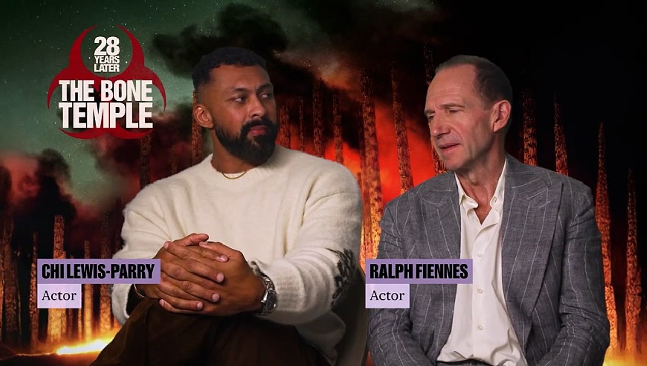 Ralph Fiennes and Chi Lewis-Parry on working together in 28 Years Later ...