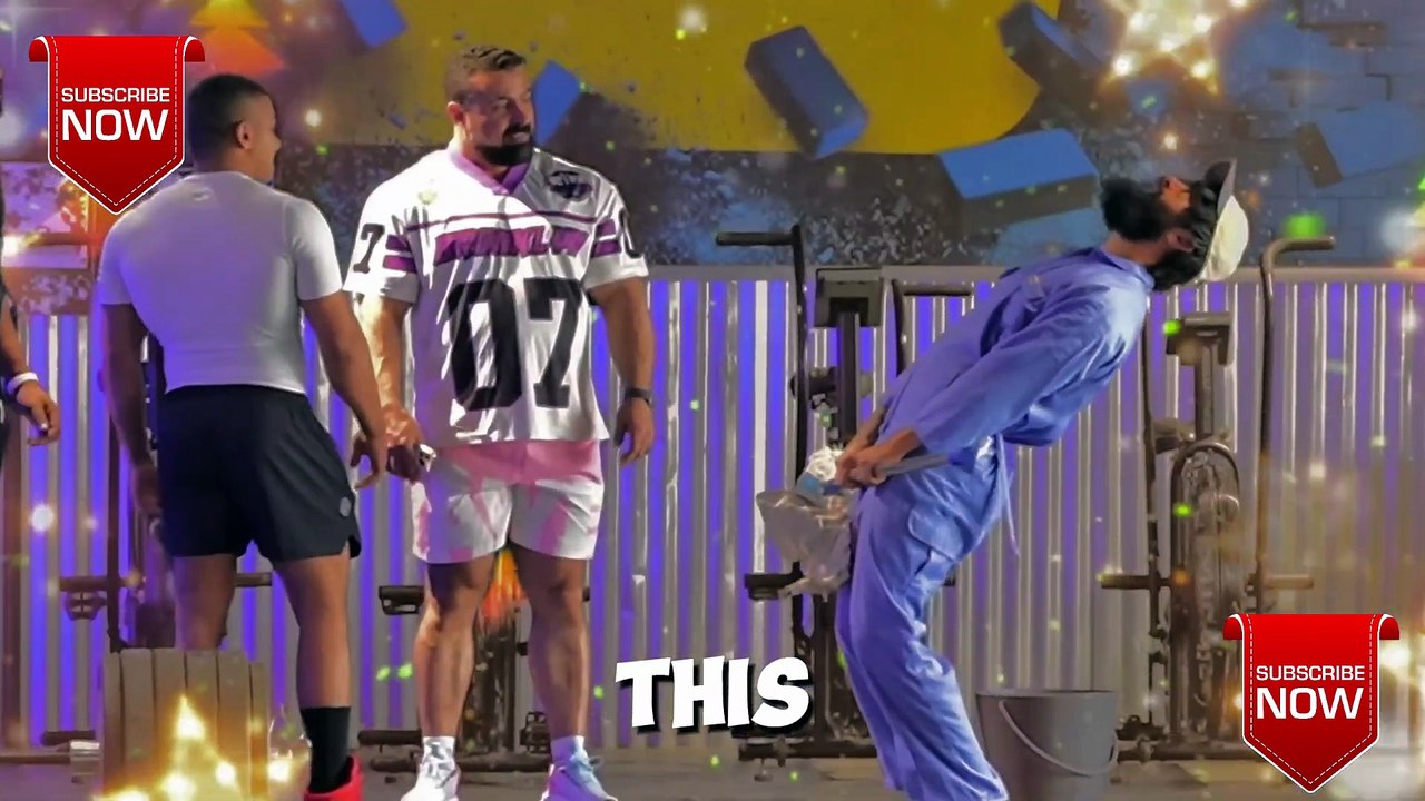 ELITE Powerlifter PART #1 ANATOLY Use 32kg Mop - Pretended to be a ...