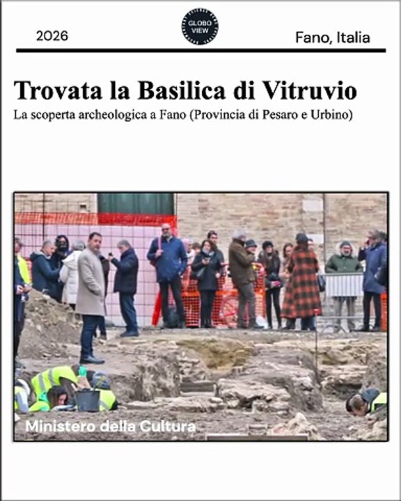 Scoperta archeologica: trovata la Basilica di Vitruvio. L'annuncio da Fano - Video Dailymotion