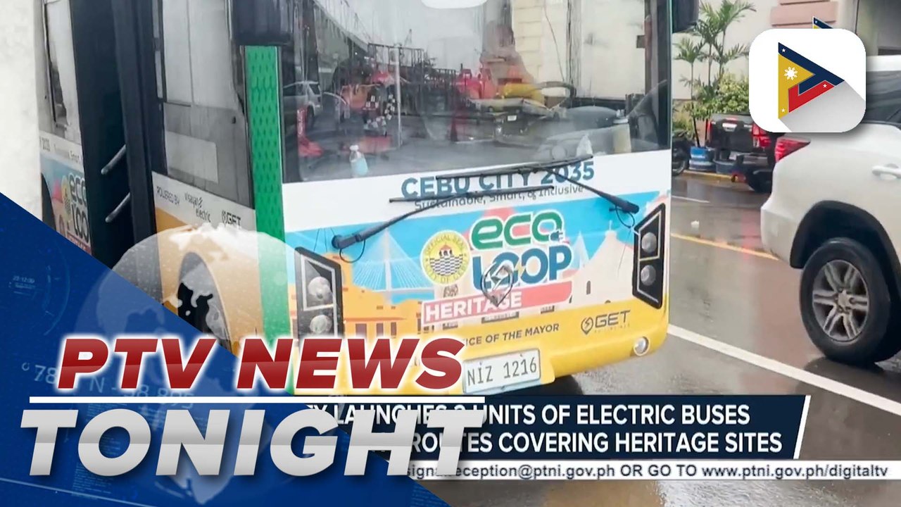 Cebu City launches 2 units of electric buses to operate along routes ...