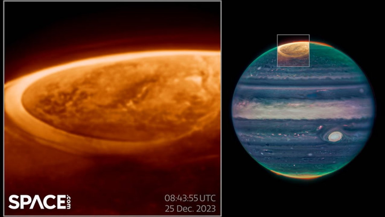 Jupiter's Auroras Captured By The James Webb Space Telescope - video ...