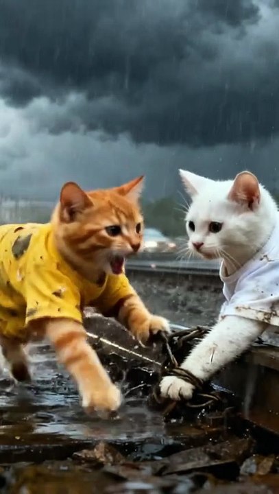 Frozen & Dying: Rescuing an Abandoned white Kitten from the train ...