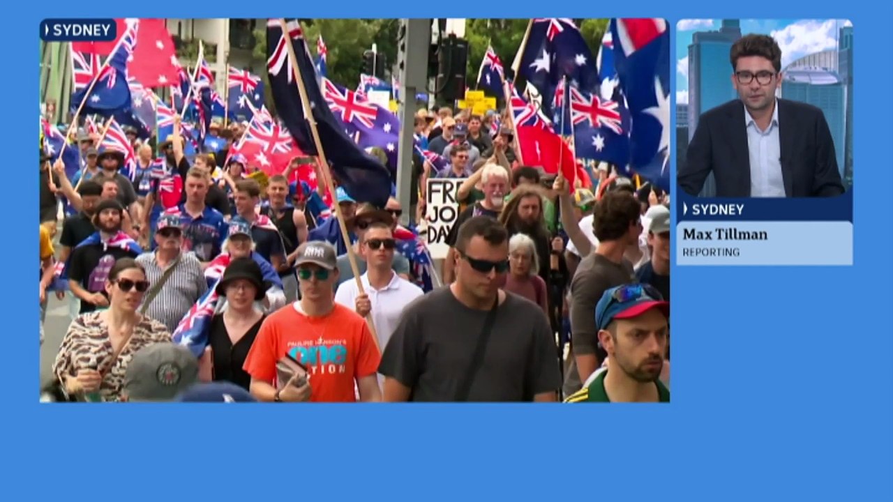 Man who made Neo-Nazi comments during Sydney March for Australia to ...