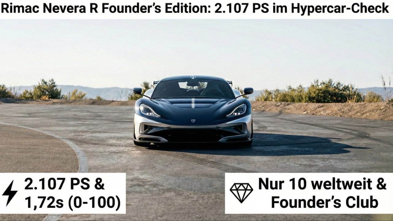 Rimac Nevera R Founder’s Edition: Alle Fakten zum E-Hypercar - video ...