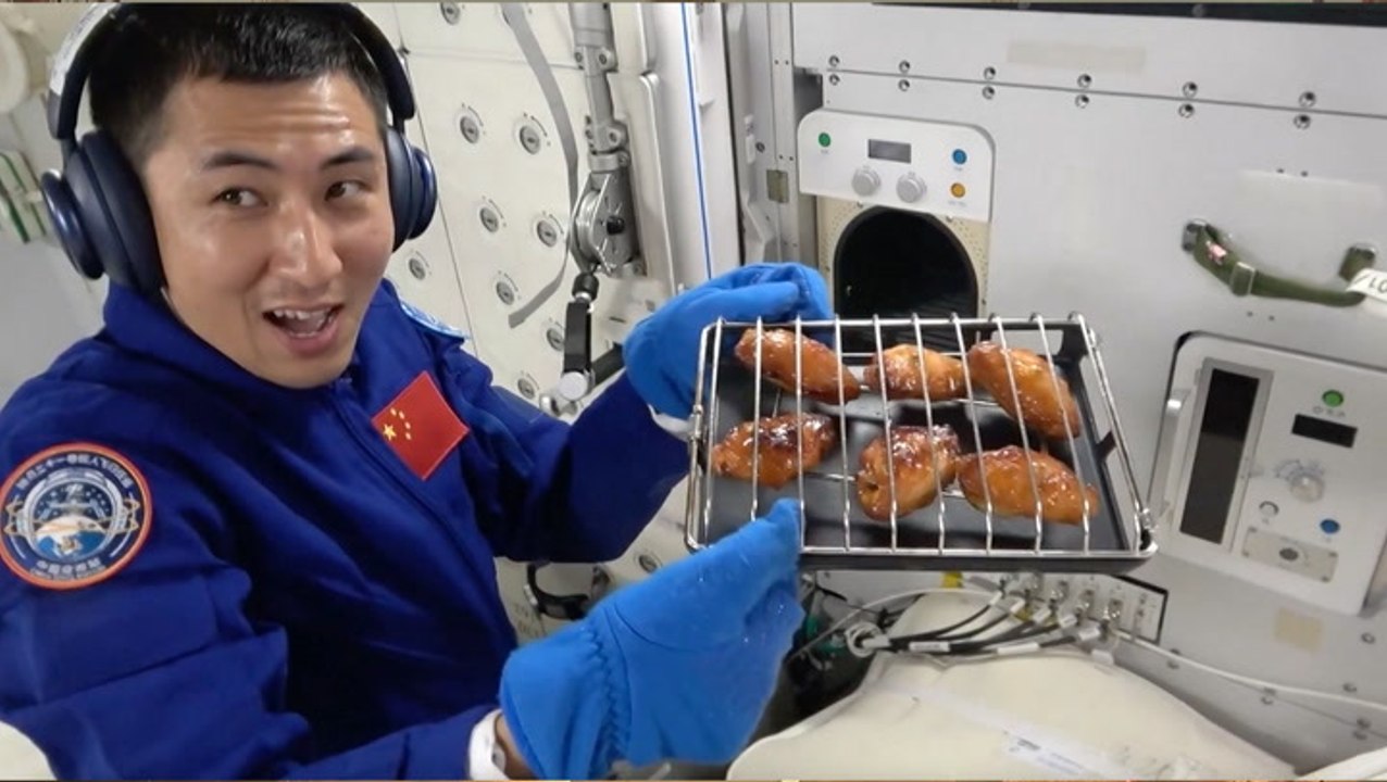 China Conducts First-Ever Space BBQ With Hot-Air Oven On Tiangong Space ...
