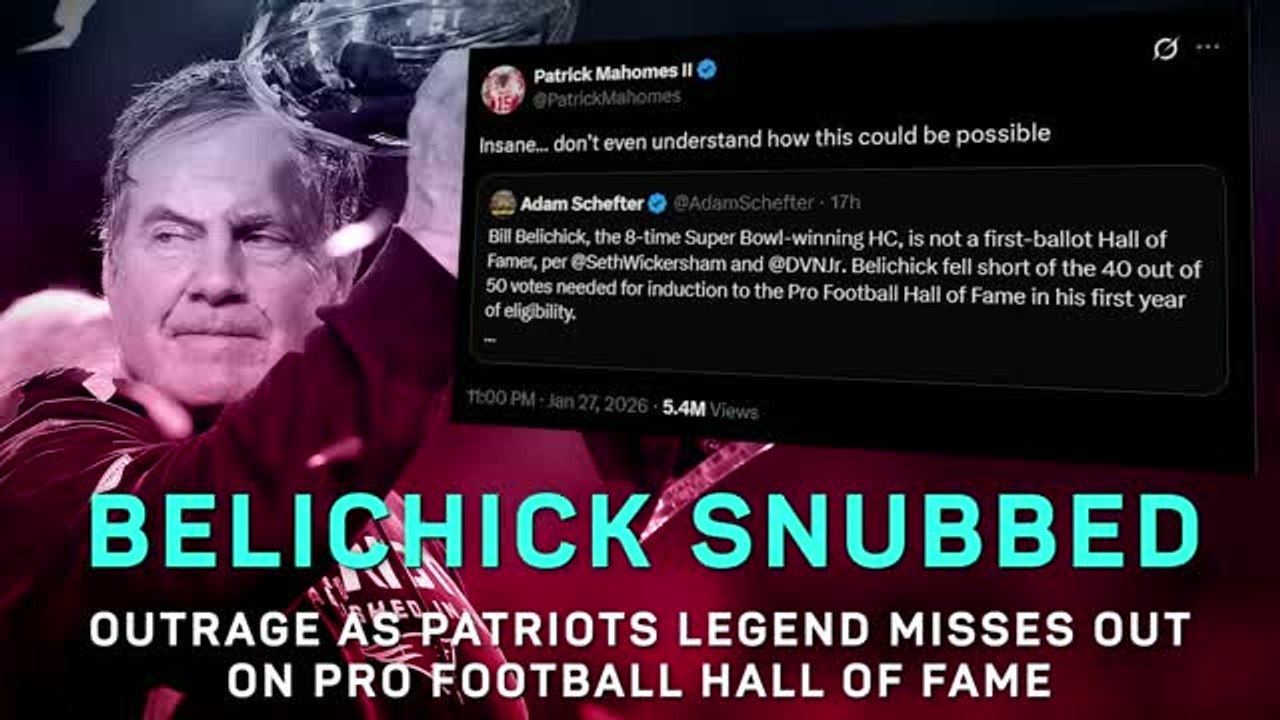 Bill Belichick - NFL legend snubbed as first-ballot NFL Hall of Famer ...